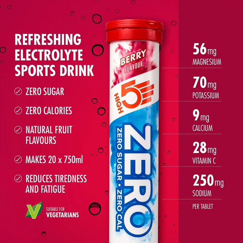 High5 Zero Cal Electrolyte Tabs x 20 Various Flavours